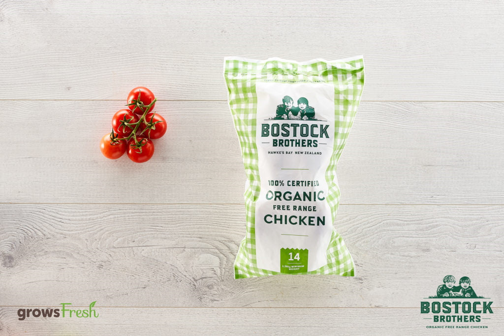 growsFresh - Chicken - Organic Free Range - Whole Chicken - Fresh - Ne